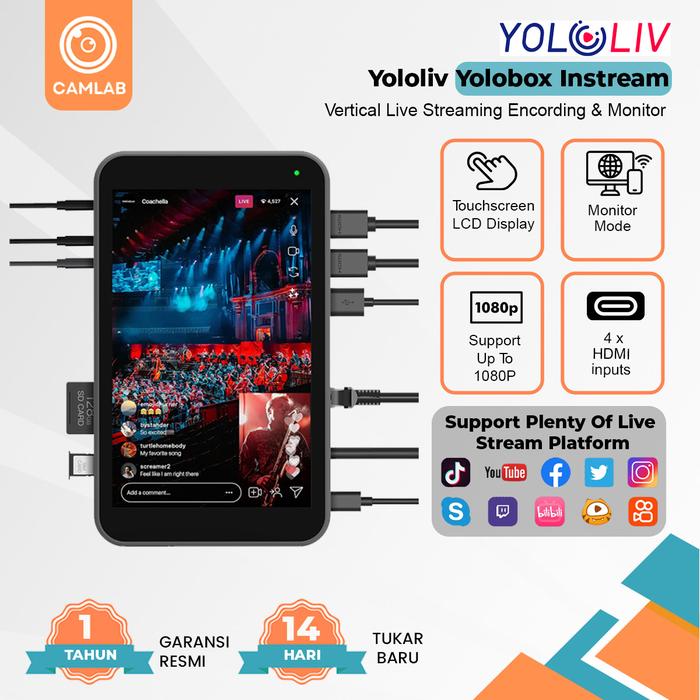 Jual YoloBox Instream Portable Vertical Live Stream Studio Device ...