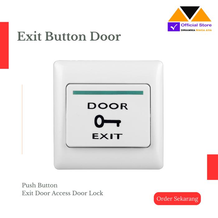 Jual Exit Push Button Plastik Exit Pintu Access Control Door Bahan ...