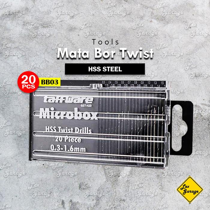 Promo Bor Tangan Manual Mini Hand Drill + 10 Mata Bor Set Kayu Besi HSS ...