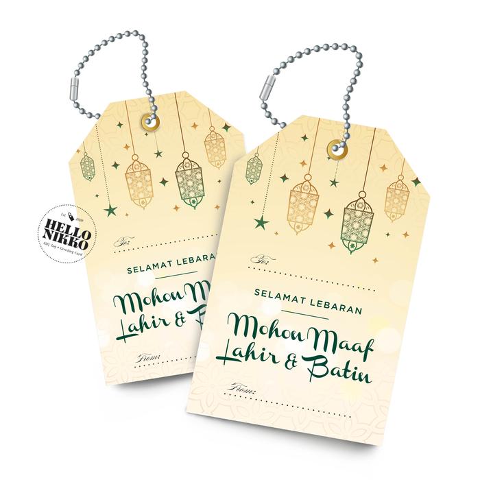 Jual Lebaran gift hang tag eid mubarak idul fitri souvenir hampers ...