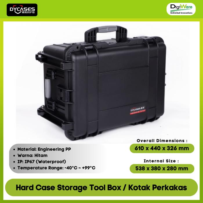 Jual Hard Case Storage Tool Box Kotak Perkakas Trolley Hitam ...