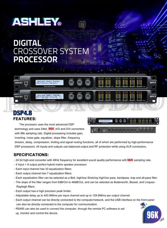 Jual speaker management ashley DSP 4.8 original 4 input 8 output ...