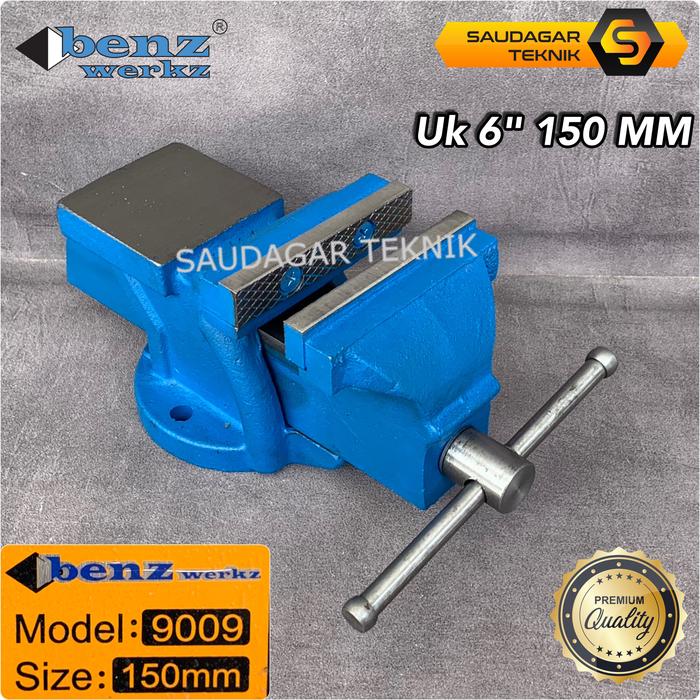 Jual Ragum Catok Meja Besi 6 inch 6" Swivel Vice Table 6inch - BENZ ...