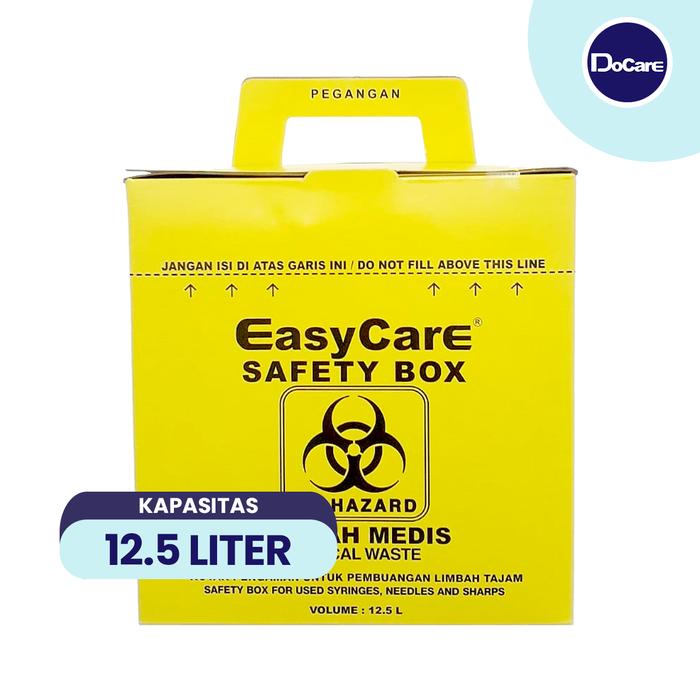 Promo EasyCare Safety Box 12,5L / Tempat Limbah Medis - Box+Tali+Inner ...