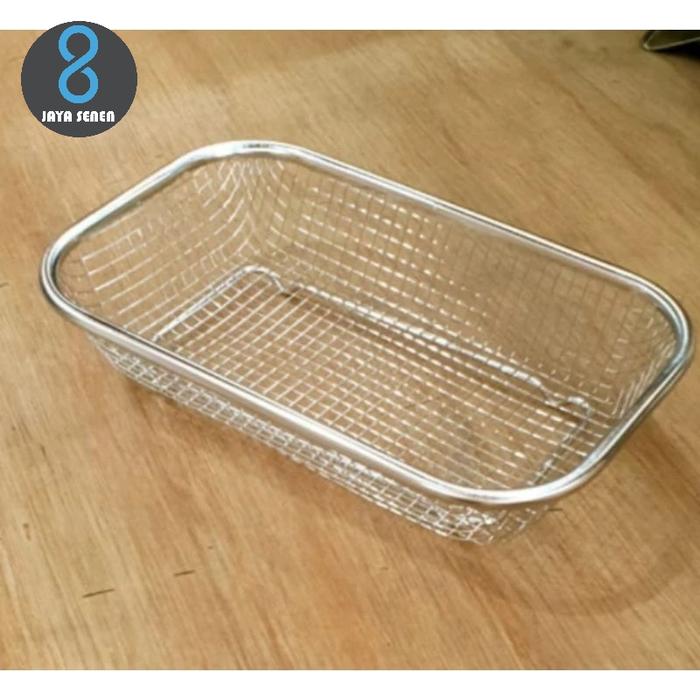 Jual Saringan Stainless Segi 31x12cm/Saringan Gorengan Buah Sayur ...