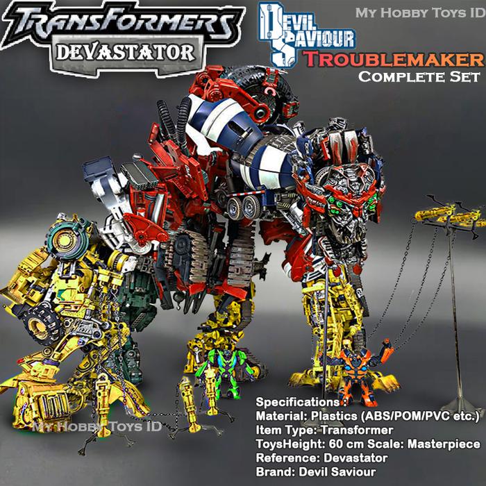 Jual Robot Transformers Devastator Devil Saviour Troublemaker Size ...
