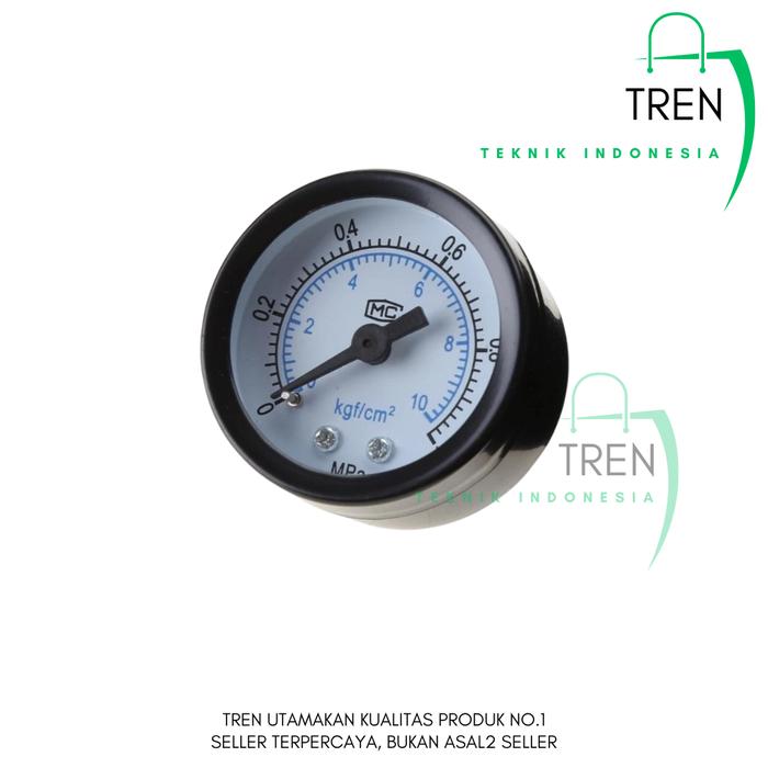 Jual Manometer Pressure Gauge Range 0-1 MPA 10 Bar 150 PSI Type Payung ...