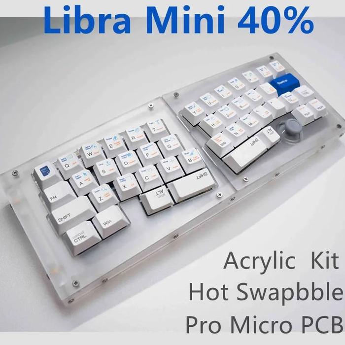 Jual Libra Mini 40 Acrylic Keyboard Kit Ergonomics Keyboard C - Kota ...