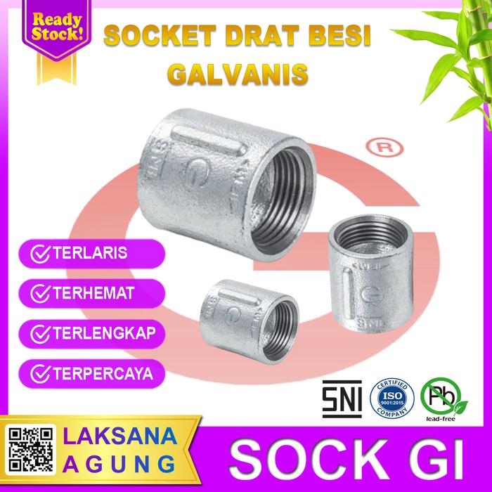 Jual Sok drat dalam 2 inch Besi | Sock Drat Galvanis - Jakarta Barat ...