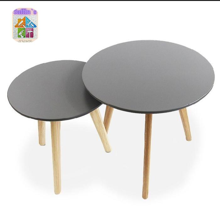 Jual meja bulat/Oval minimalis - Hitam - Kota Semarang - saffin's ...