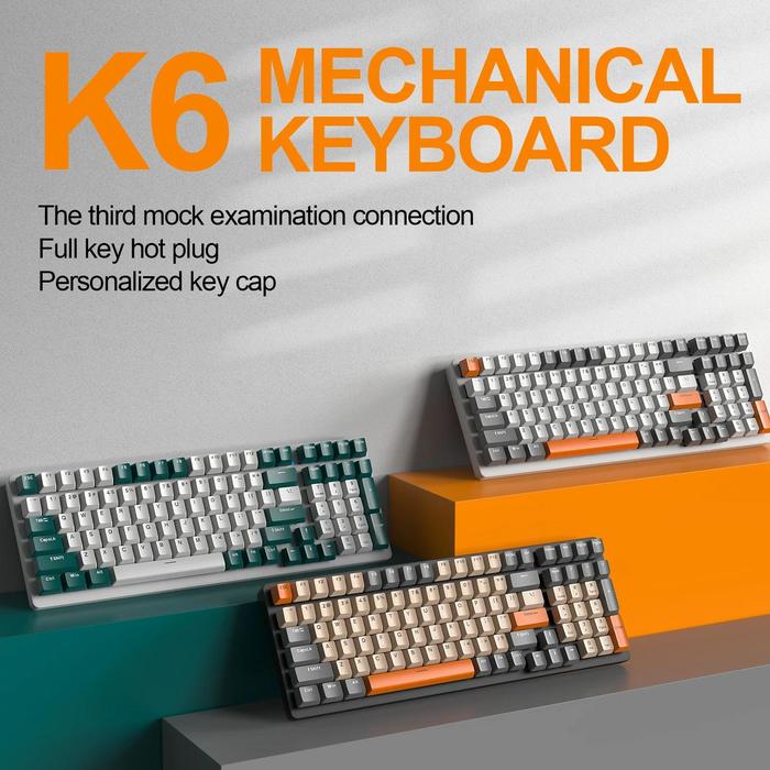 Jual Gaming Keyboard K3 Mechanical Keyboard 100 Keys Three Modes - Kota ...
