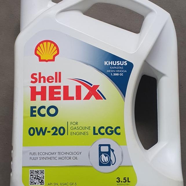 Jual US SHELL HELIX ECO 0W-20 (KHUSUS kapasitas mesin max 1200cc ...