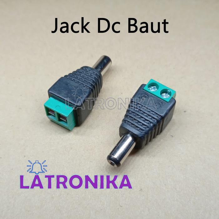 Jual Jack DC Baut 5.5x2.1mm Male DC Power Socket Plug In Jack Screw ...
