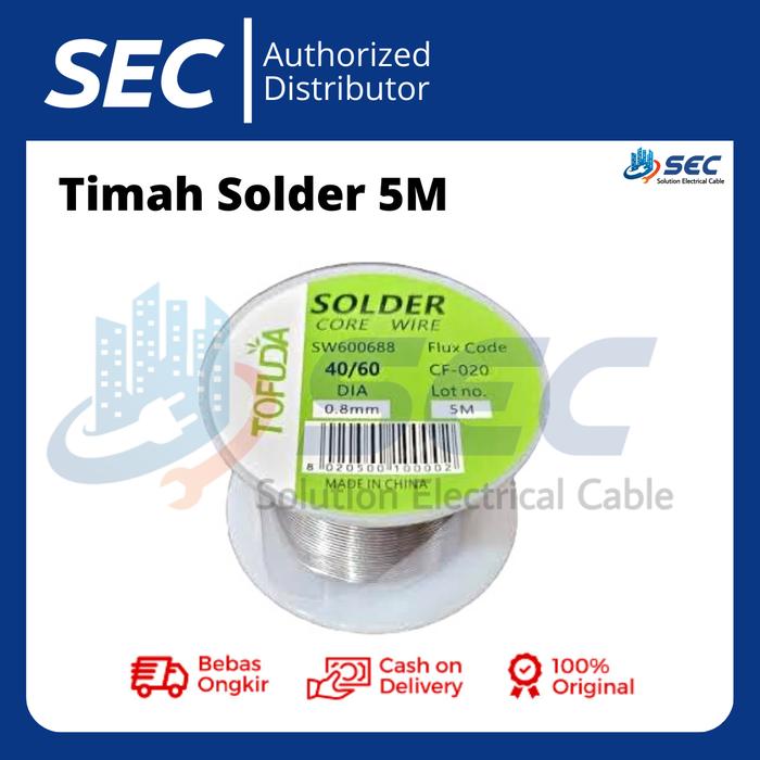 Jual Timah Solder Panjang 5M 08.mm TOFUDA - Timah Roll Gulung - Kab ...