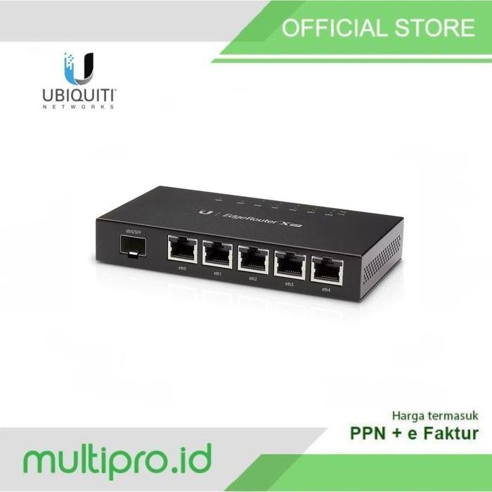 Promo Ubiquiti ER-X-SFP 5 Gigabit RJ45 ports + passive PoE support+SFP ...