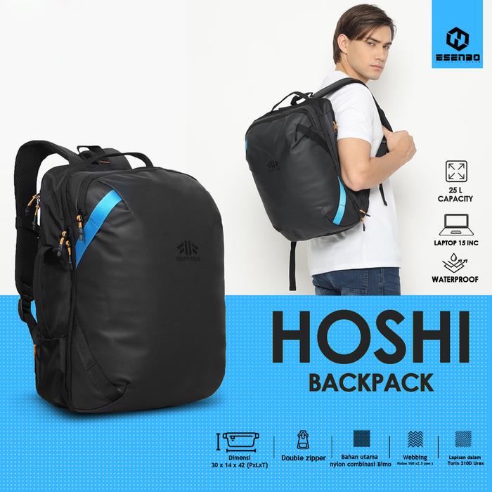 Promo FOURTYFOUR HOSHI - Tas Ransel Pria Casual Semi Koper Backpack ...