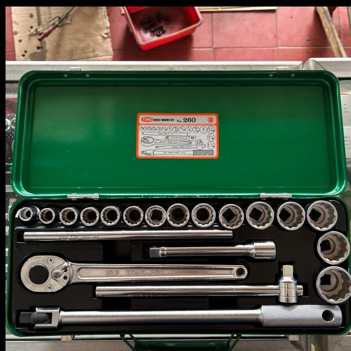 Jual KUNCI SOCKET INCHI TONE SOCKET WRENCH SET (20 PCS) 260(1/2"/INCH ...