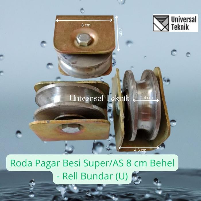 Jual Roda Pagar Besi Super/AS 8cm Behel - Rell Bundar (U) - Kab ...