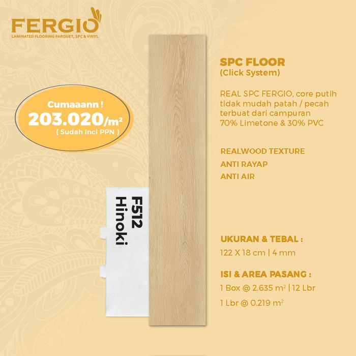Jual FERGIO Premium SPC Flooring | Lantai Kayu SPC - Hinoki F512 ...