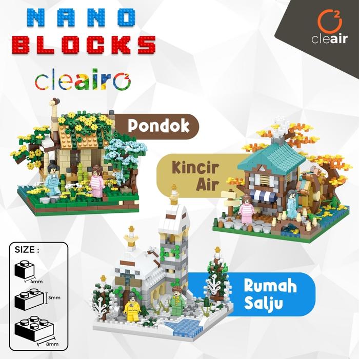 Jual CleAirO2 - Nano Block Mainan balok susun bangunan miniatur ukuran ...