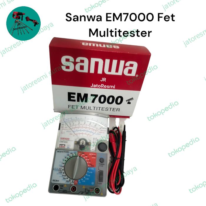 Jual Sanwa EM7000 Multitester Analog Fet Tester Made In Japan Avometer ...