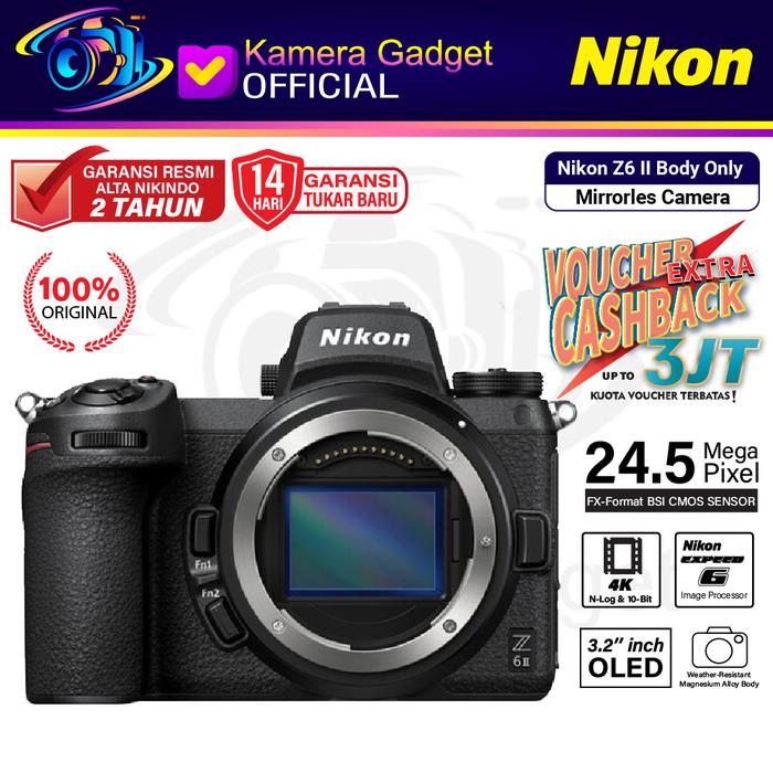 Promo Nikon Z6 II Body Only Mirrorless Camera Z6II Original Mark 2 Cicil 0% 3x - Jakarta Pusat ...