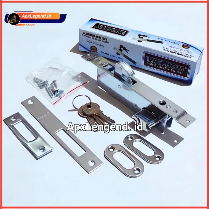 Jual Kunci Kait Pintu Sliding kc8423 Kunci pintu geser Aluminium 1set ...