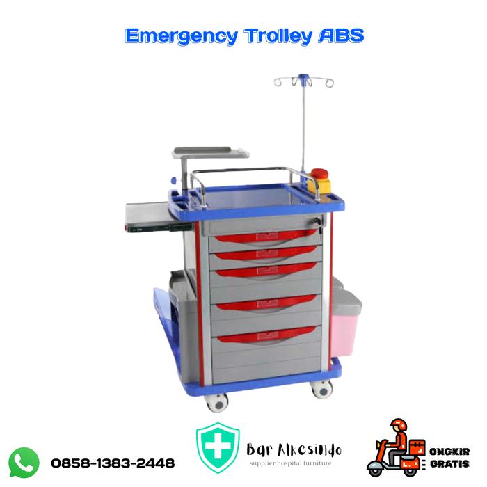 Jual trolley emergency abs | hospital emergency trolley abs - Kab ...