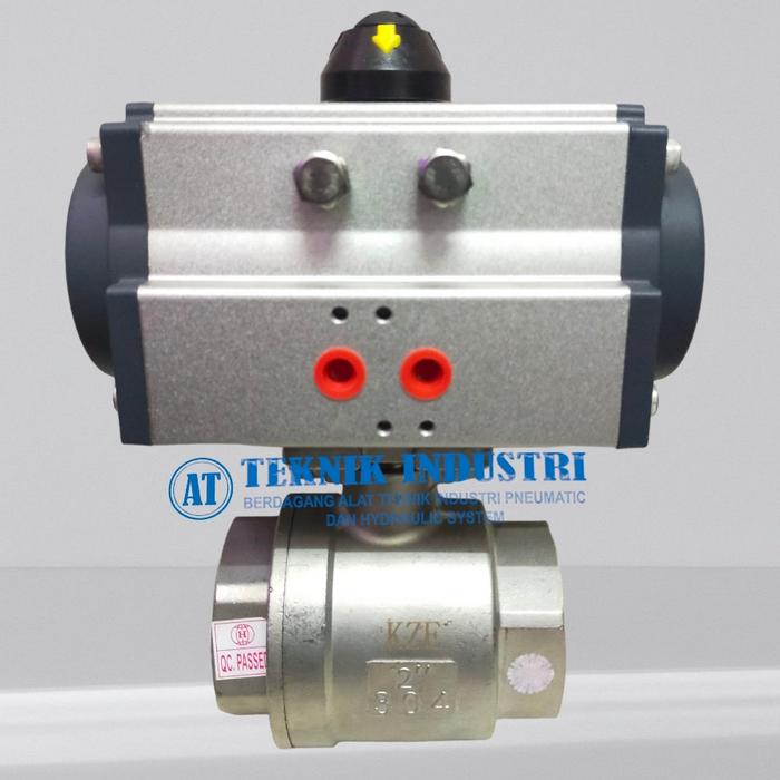 Jual Pneumatic Actuator Ball Valve 2Way Model Valve 2 Piece Size 2 inch ...