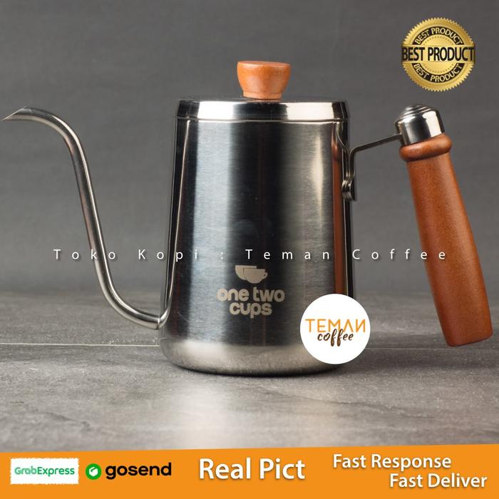 Jual One Two Cups Gooseneck Kettle STS304 Silver - 600ml - Jakarta ...