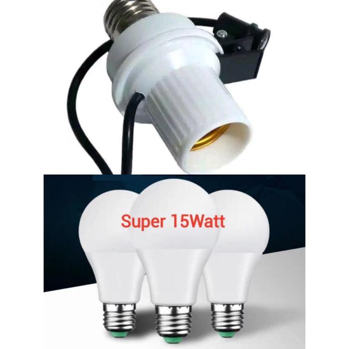 Jual Fitting Lampu Sensor Cahaya Otomatis Untuk Segala Lampu - Fit+15w ...