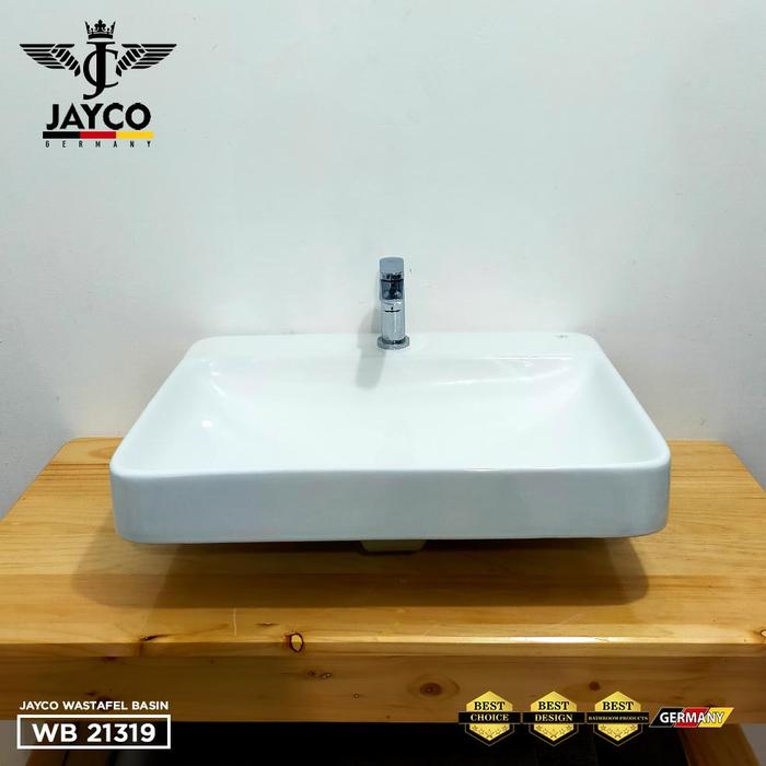 Promo JAYCO Wastafel Meja Keramik / Washtafel Table Top WB21319 Cicil 0 ...