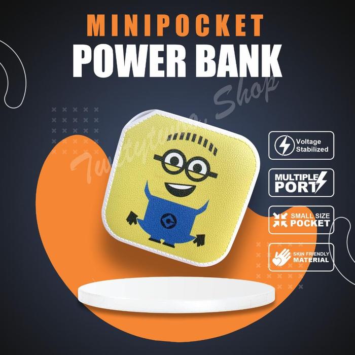 Jual POWERBANK MINI KARAKTER KAPASITAS 10.000 MAH MOTIF KARTUN - MINION ...