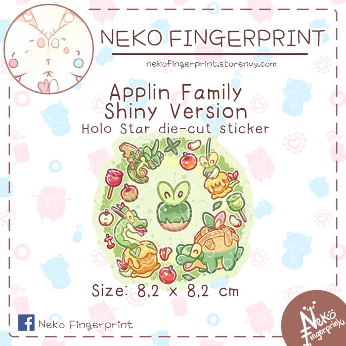 Jual Applin Family - Shiny Version - Holo star laminated Die-Cut ...