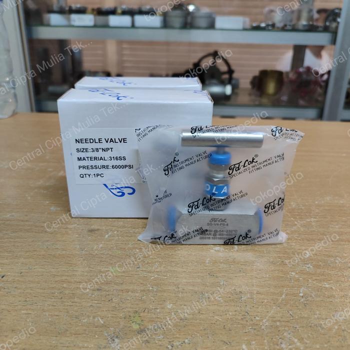 Jual Needle Valve Drat 3/8" inch NPT Stainless Ss316 Class 6000Psi ...