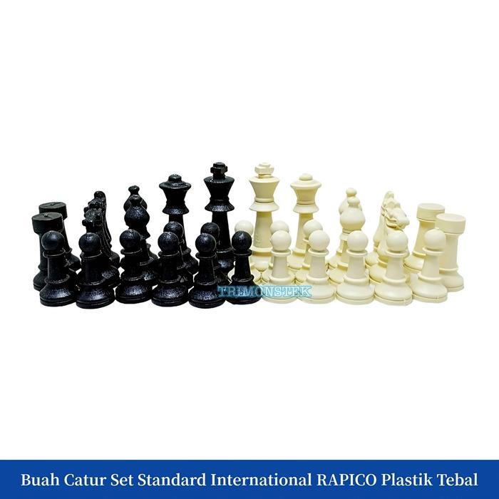 Jual Buah Catur Set Standard International Rapico Plastik Tebal Di ...
