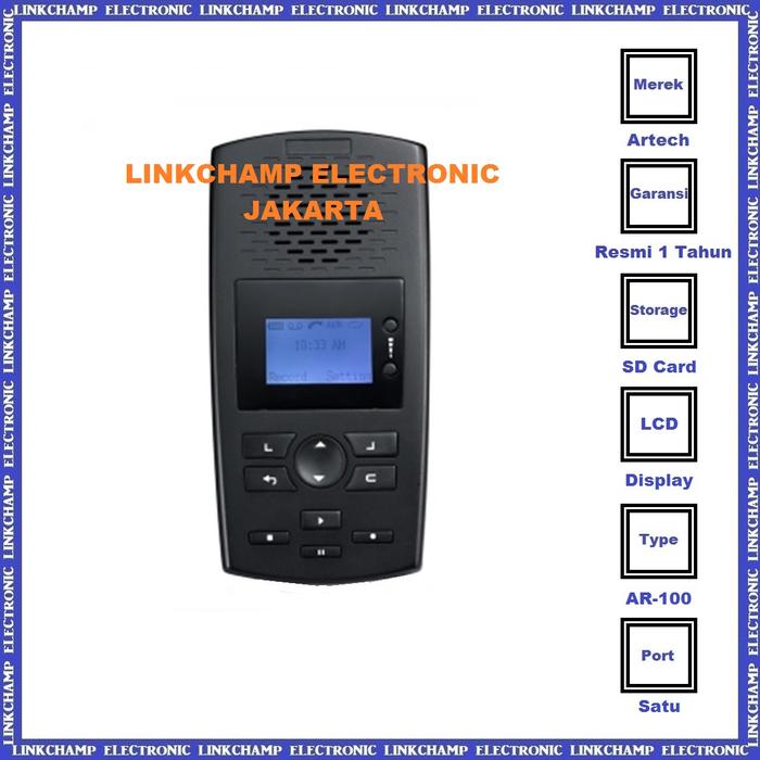 Jual Perekam Telepon Direct Line Pabx Portable Recorder Artech Ar100 Di ...