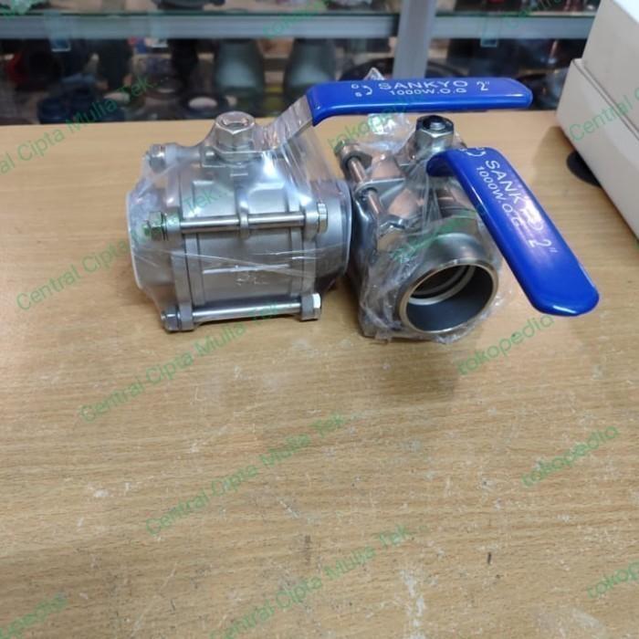 Jual Ball valve 3" inch Stainless Ss316 Las Butt Weld (BW) 3PC SANKYO - Jakarta Barat - Central ...