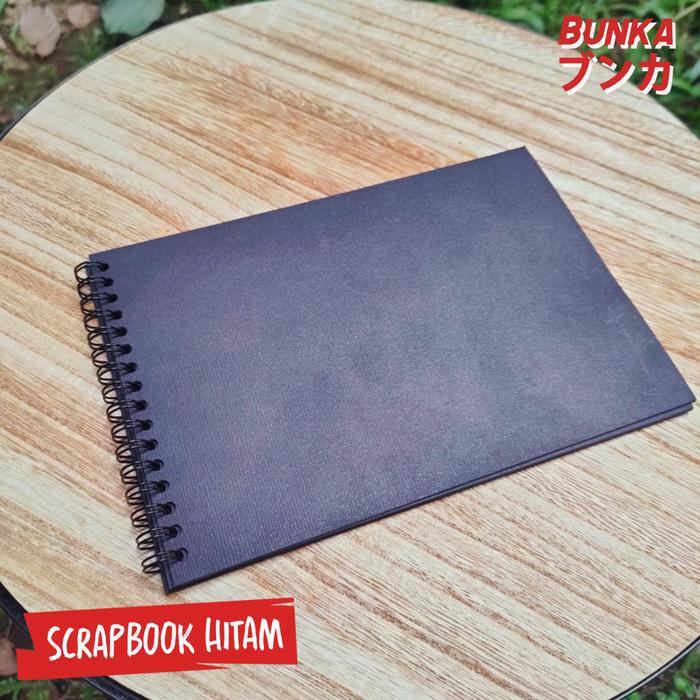 Promo Scrapbook Hitam A5 Aesthetic Album vintage story book kado ...