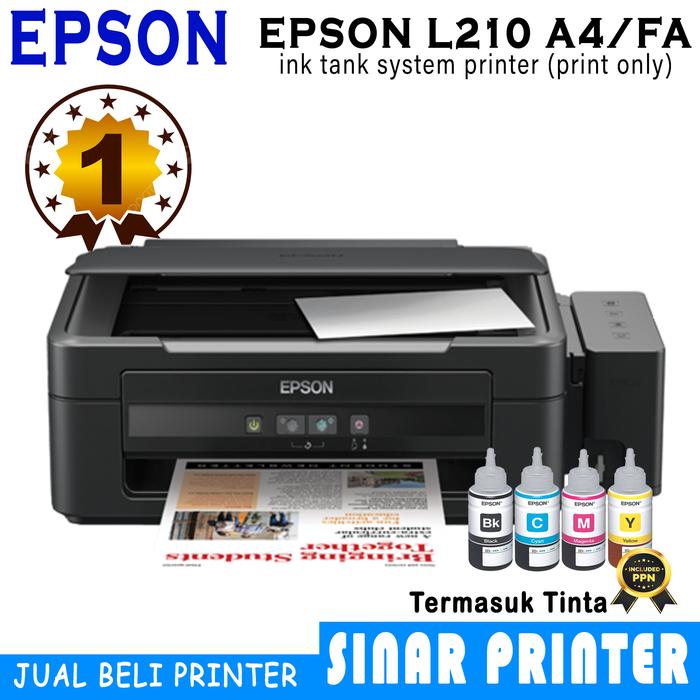 Jual printer epson L210 print scan copy Unit Epson L210 siap pakai ...