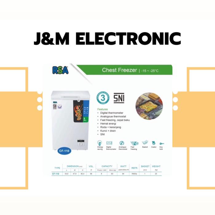 Jual RSA chest freezer rsa 110 96liter freezer box RSA 110 chest freezer - Jakarta Pusat - J&M ...