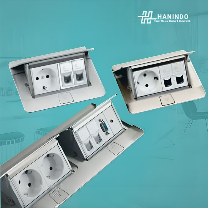 Jual Stop Kontak Lantai Legrand 8 Modul / Floor Socket Legrand Hdmi Vga ...
