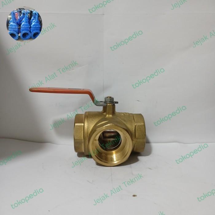 Jual BALL VALVE 3WAY 1/4" INCH / STOP KRAN KITZ KUNINGAN 400 BRASS 3 WAY - Jakarta Barat - JEJAK ...