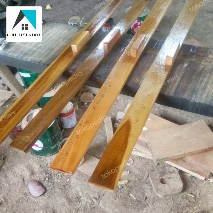 Jual penggaris kayu 1 meter kayu mahoni/kayu jati - Kota Tangerang ...