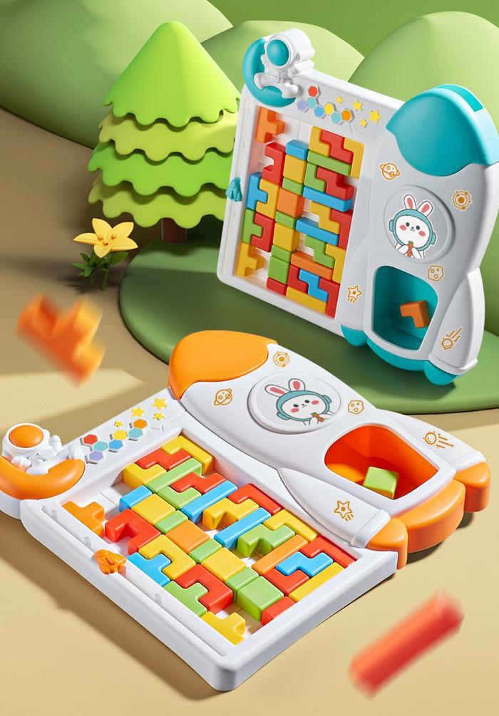 Jual Mainan Puzzle Tetris Balok Tangram Russian Block Susun Edukasi ...