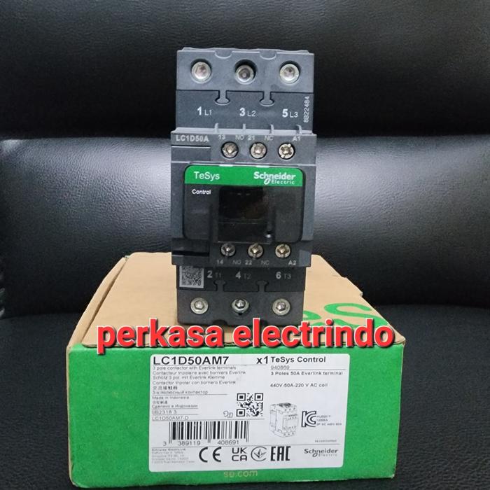 Jual kontaktor Schneider LC1D50M7 220V AC original - Jakarta Pusat ...