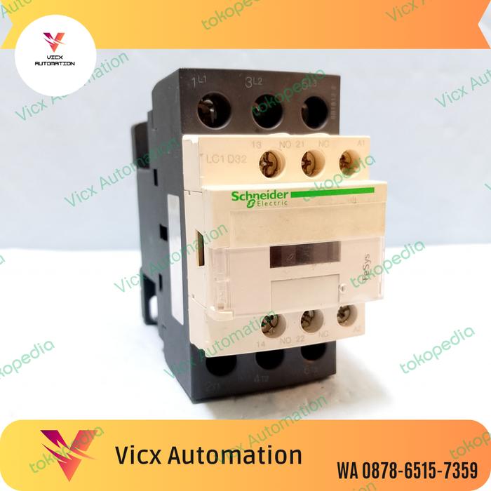 Jual Schneider Contactor LC1D32M7 1NO 1NC 50A 600Vac 3Phase - Jakarta Barat - Vicx Automation ...