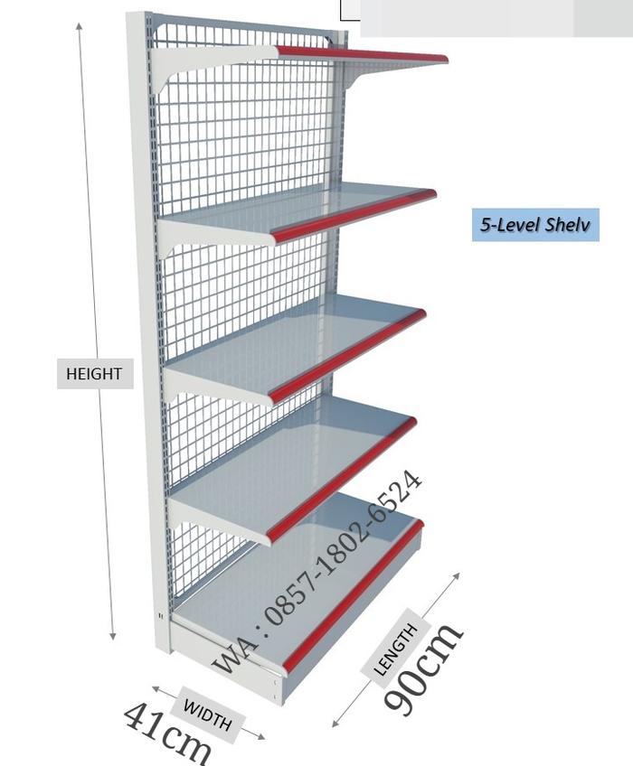 Jual Rak Single Starter / Rak Wall Gondola / Rak Mini Market / Rak Toko ...