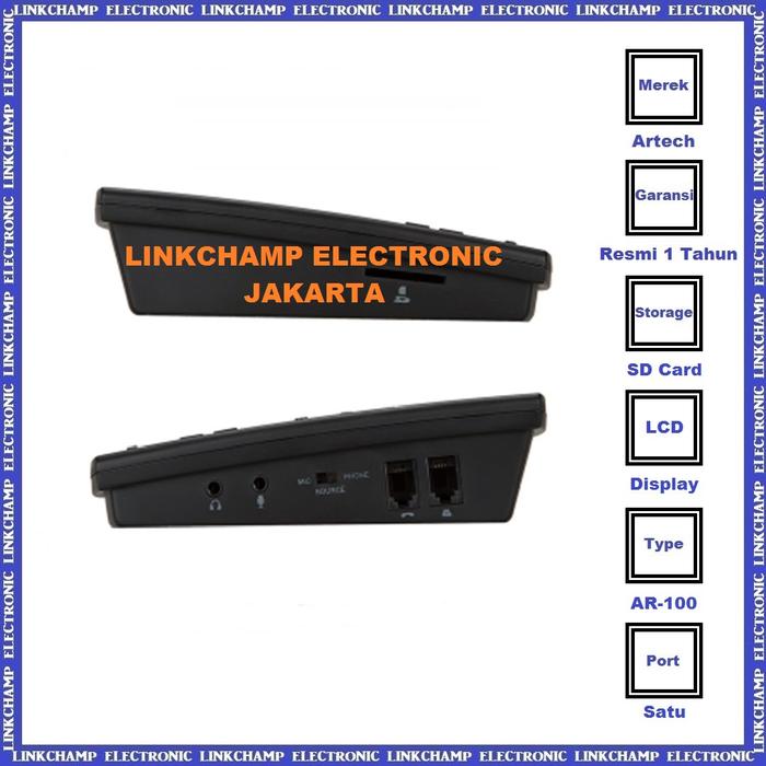 Jual Perekam Telepon Direct Line Pabx Portable Recorder Artech Ar100 Di ...