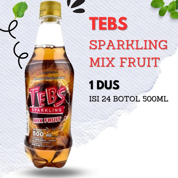 Jual TEBS Sparkling With Mix Fruit 500ML 1 Dus Isi 24 Botol - Jakarta ...